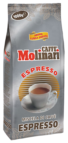 Molinari Espresso coffee beans 1000g - DeliCo - Coffee Online